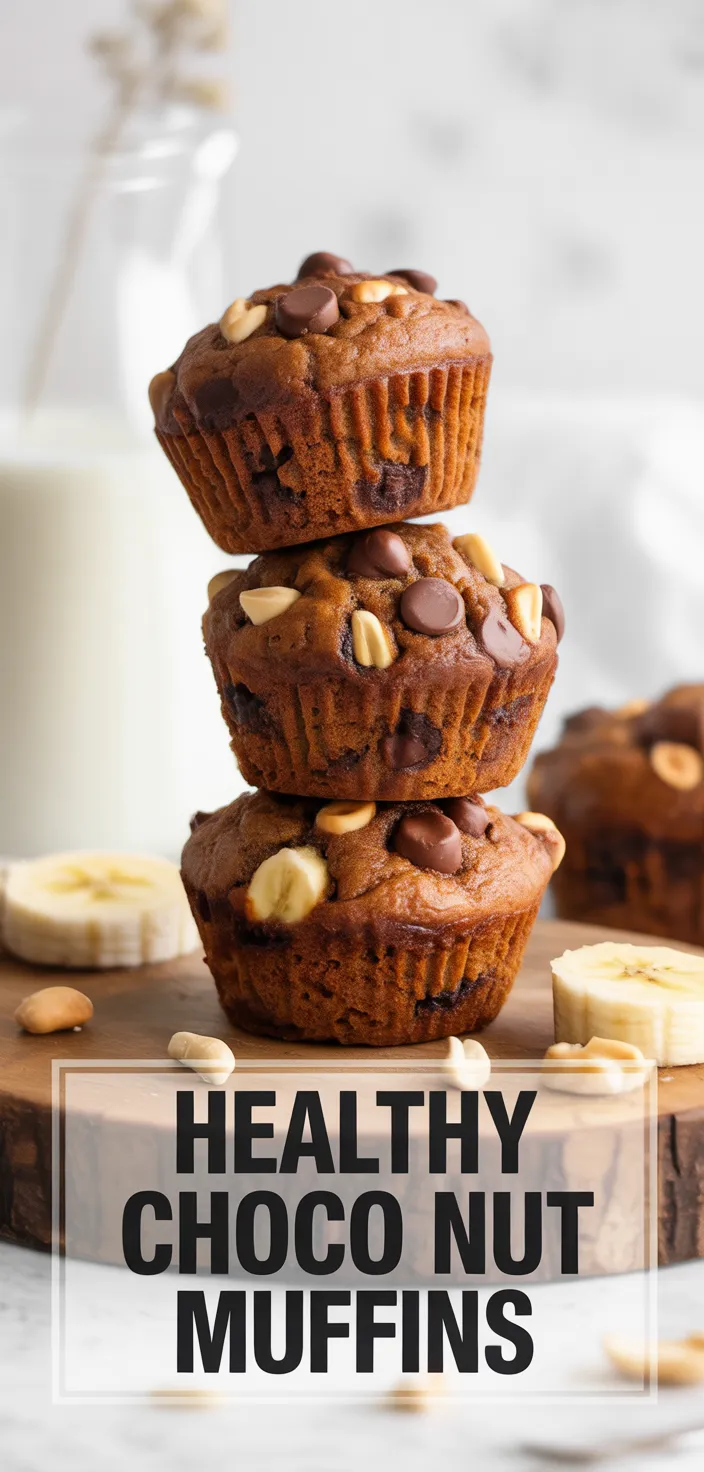 Healthy Chocolate Peanut Butter Banana Muffins Recipe - spoonledger.com
